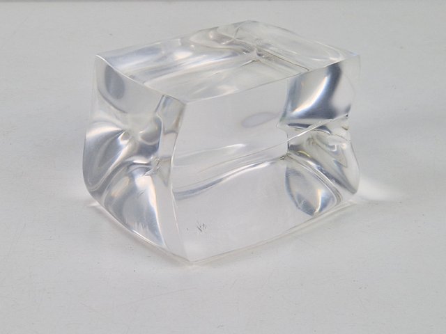 Vintage Modern Sculptural Abstract Astrolite Acrylic Paperweight by ...