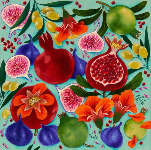 Ilvita Didrihsone, Mediterranean Treasures, Oil on Canvas, 2020 for ...