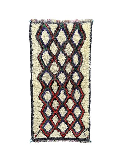 Vintage Berber Rug with Bold Geometric Patterns, 2010s for sale at Pamono