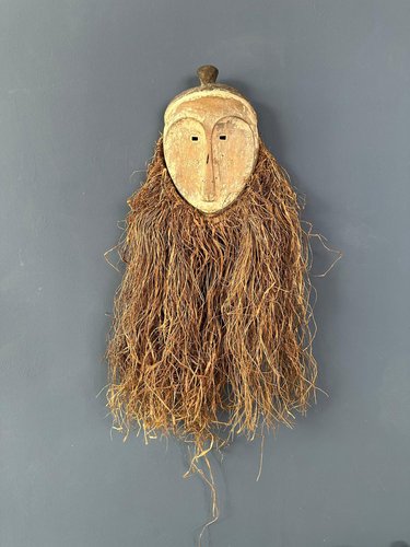 Long Face Tribal Mask with Narrow Eye-Holes for sale at Pamono