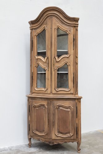 Handcrafted Walnut Corner Unit, 1950s for sale at Pamono