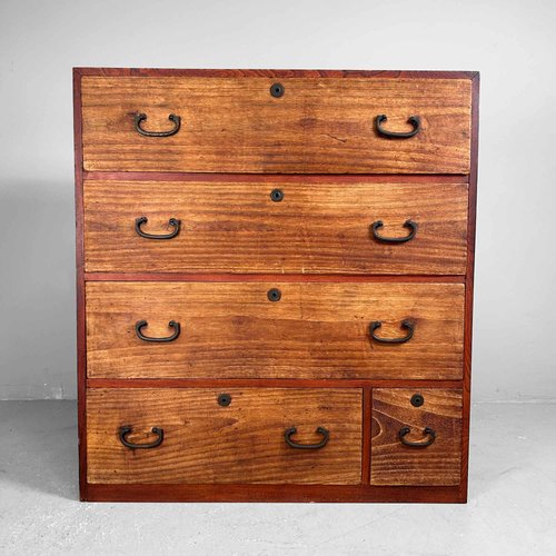 Traditional Japanese Chest of Drawers, 1920s for sale at Pamono
