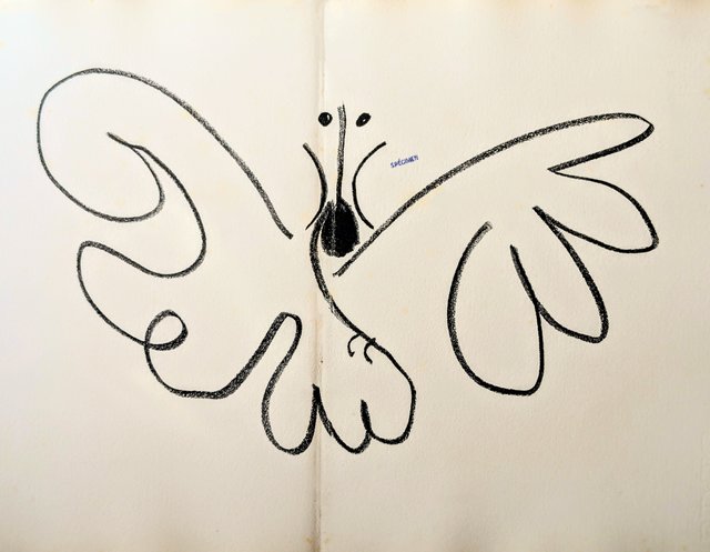 Pablo Picasso, The Butterfly, 1962, Original Lithograph for sale at Pamono