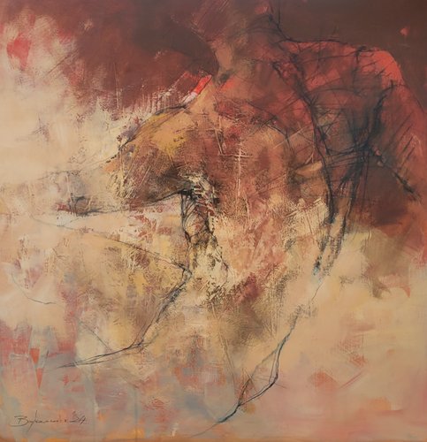 Michal Bajsarowicz, Akt, 2024, Acryl auf Leinwand bei Pamono kaufen