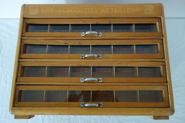 French Haberdashery Store Cabinet, 1930s for sale at Pamono