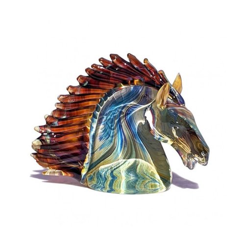 Handmade Sinuous Horse Head from YourMurano for sale at Pamono