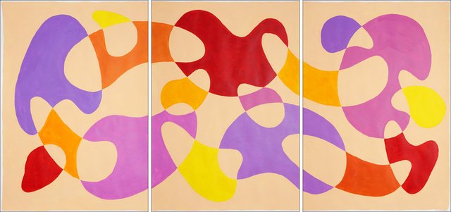 Ryan Rivadeneyra, Coral Curves II, 2024, Acrylic on Paper for sale at Pamono