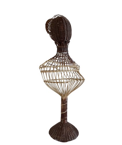Mid-Century Wicker Mannequin, 1950s for sale at Pamono