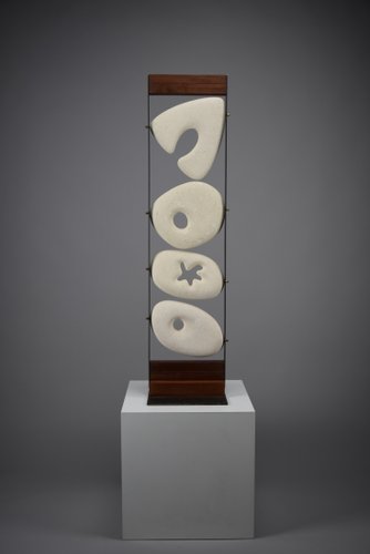 Piccolo Totem 03 Abstract Stone Sculpture by Alberto Cabiddu, Italy ...