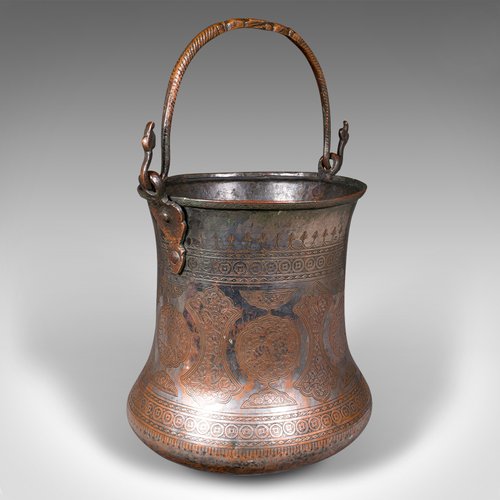 Georgian Burmese Silvered Copper Water Bucket, 1800s for sale at Pamono