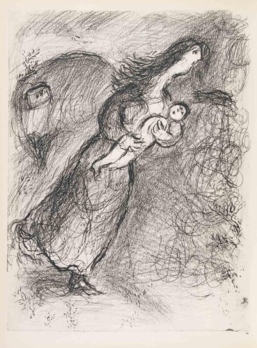Marc Chagall, Die Tragödie von Hagar, 1960 bei Pamono kaufen