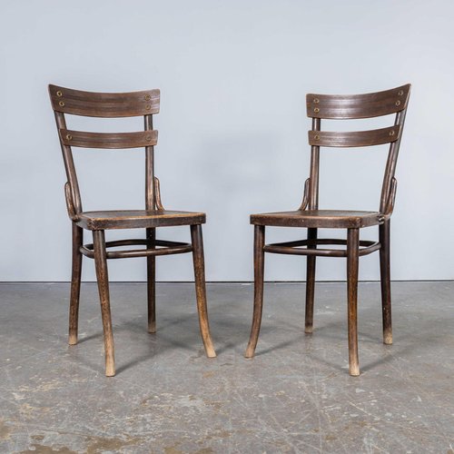 Set of Rail Bentwood Chairs from Thonet, 1920s for sale at Pamono