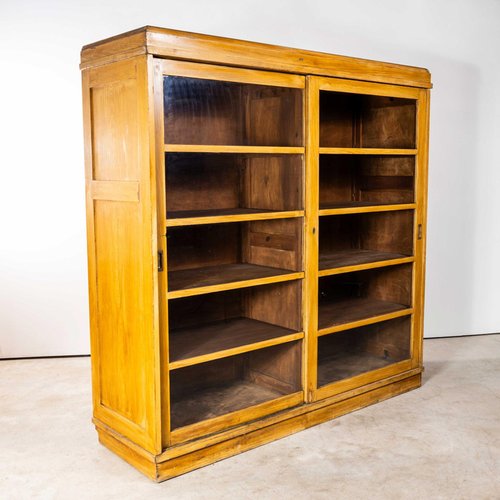 Large Vintage Glass Fronted Library Case, 1950s for sale at Pamono