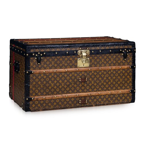 Antique French Courier Trunk in Monogram Canvas from Louis Vuitton ...