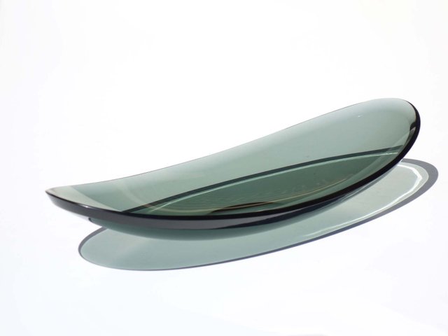 Italian Design Curved Glass Pocket Tray from Fontana Arte, 1950s for ...