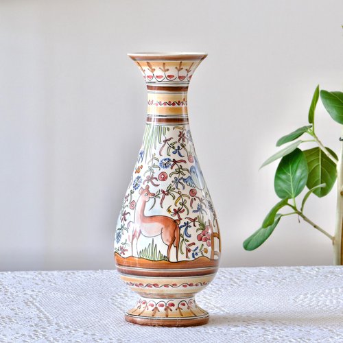 Large Portuguese Artisanal Vase from Coimbra, 1950s for sale at Pamono