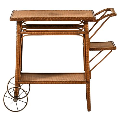 Trolley in Cane and Rattan attributed to Robert Wengler, 1940s for sale ...