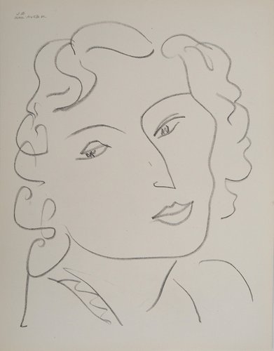 Henri Matisse, Young Girl with a Wry Smile, Lithograph for sale at Pamono