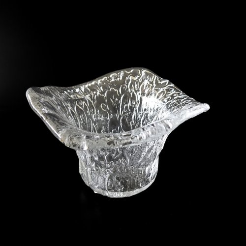 Vintage Pressed Glass Bowl from Pukeberg, Sweden for sale at Pamono