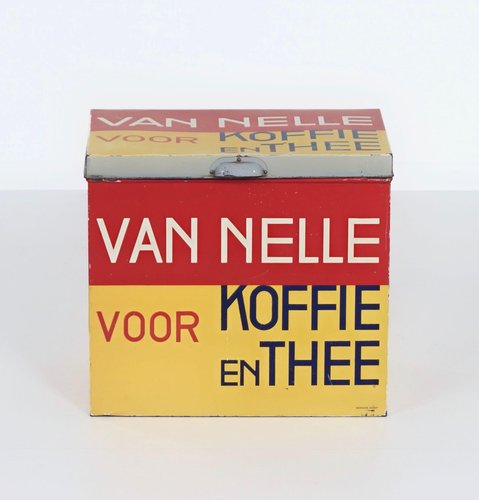 Large Coffee and Tea Tin by Jac Jongert for the Van Nelle Factory, 1933 ...