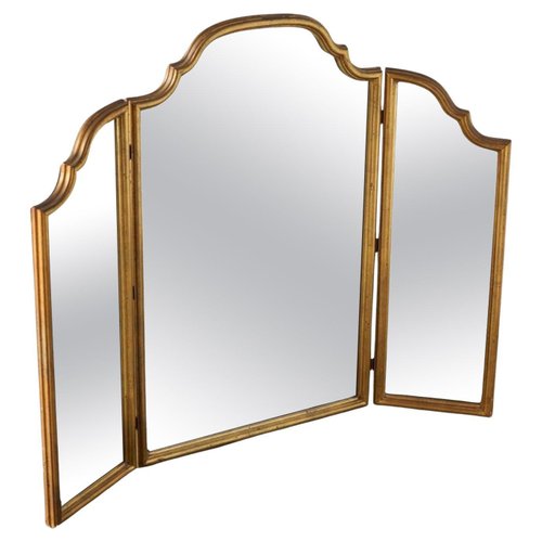 Tri fold table mirror store