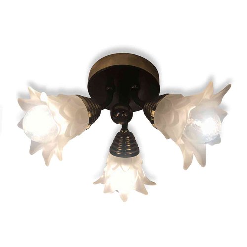 Vintage 3-Light Ceiling Light, 1980s for sale at Pamono
