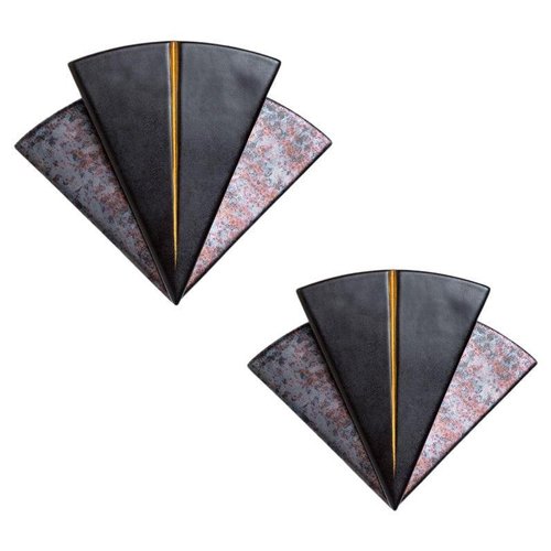 German Triangle Wall Lights from PAN Keramik, 1970s, Set of 2 for sale ...