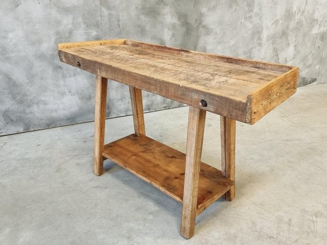 Rural Workbench Side Table, 1950s for sale at Pamono