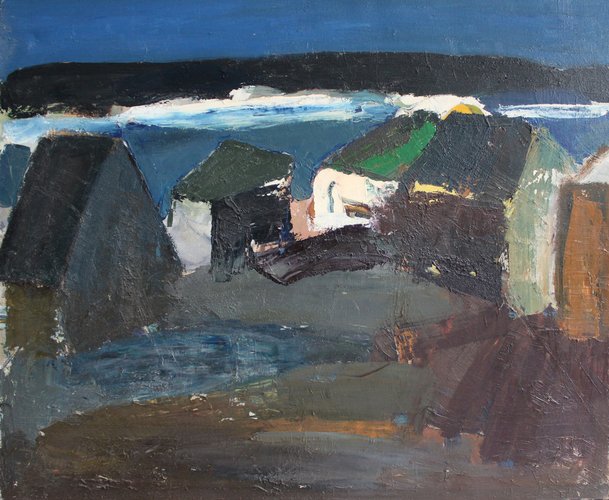 Aleksandr Rodin, By the Daugava River, Oil Painting for sale at Pamono