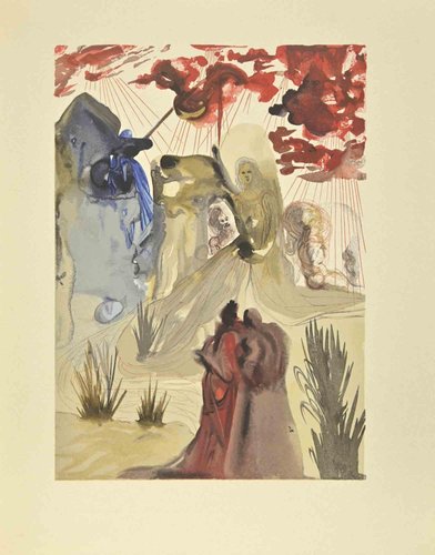 Salvador Dali, The Divine Wood, Woodcut, 1963 for sale at Pamono
