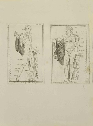 Jean François Poletnich, Apollon, Etching, 18th Century for sale at Pamono