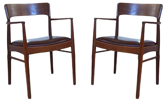 Teak Sessel Set von Korup Stolefabrik bei Pamono kaufen