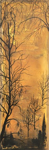 Danielle Launay, Village en Hiver, 2023, Mixed Media on Canvas for sale ...