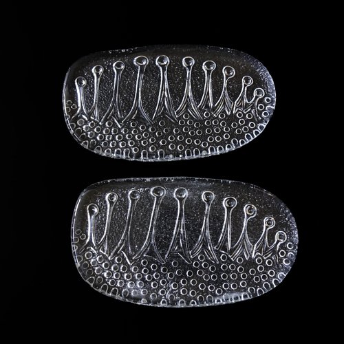 Vintage Pukeberg Glass Small Serving Plate by Uno Westerberg, 1985 for ...