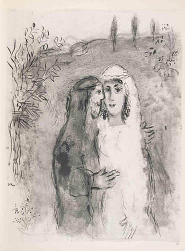 Marc Chagall, Wedding of Rachel and Jacob, Héliogravure, 1960 for sale ...