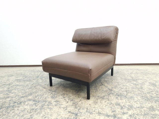 Plura Leather Armchair in Brown from Rolf Benz for sale at Pamono