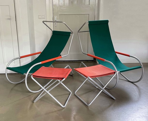 Mid-Century Lido Sun Lounge Chairs by Battista and Gino Giudici, Italy ...