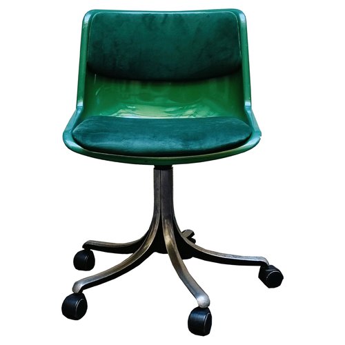 Green Modus Office Chair attributed to Osvaldo Borsani Italy 1975 for sale at Pamono