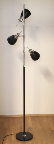 French Three-Light Floor Lamp by Étienne Fermigier for Monix, 1960s for ...