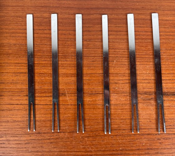 Mid-Century German Stainless Steel Cocktail Forks by Peter Raacke for ...