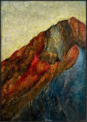 Keti Bubunauri, Berge, 2024, Öl & Acryl auf Leinwand bei Pamono kaufen