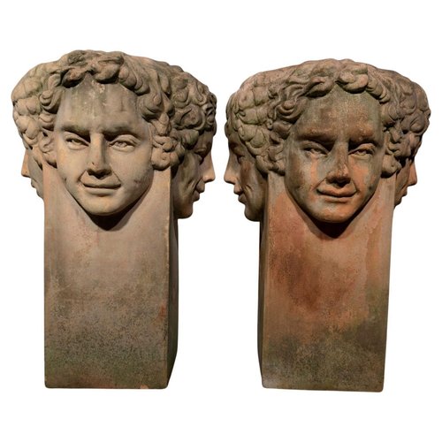 Large Tuscan Terracotta Planters, 1930s for sale at Pamono