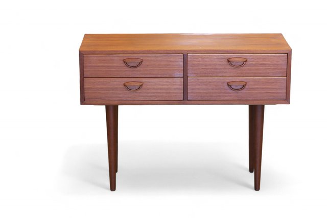 Commode à Tiroirs Longue et Basse en Teck, 1960s en vente sur Pamono