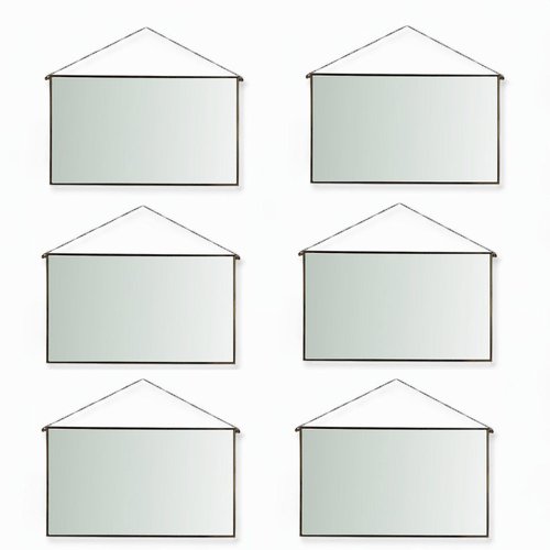 Glass Wall Display Frames, Set of 6 for sale at Pamono