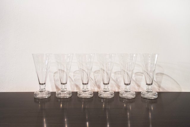 Campari Longdrinkgläser Greca von Matteo Thun für Alessi, Italien, 1980er, 6er Set bei Pamono kaufen