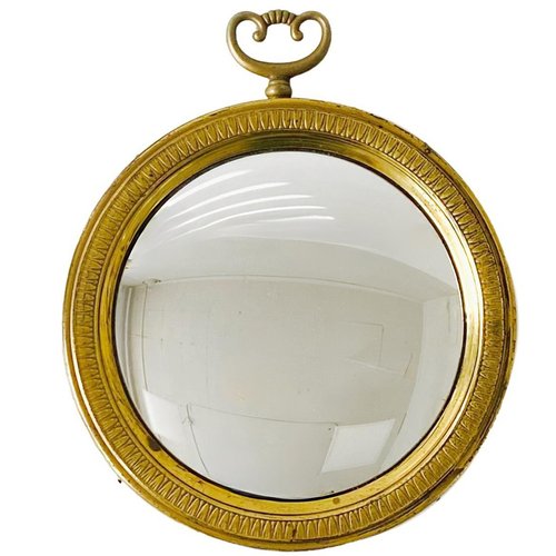 Vintage Brass Butler Mirror, 1930s for sale at Pamono