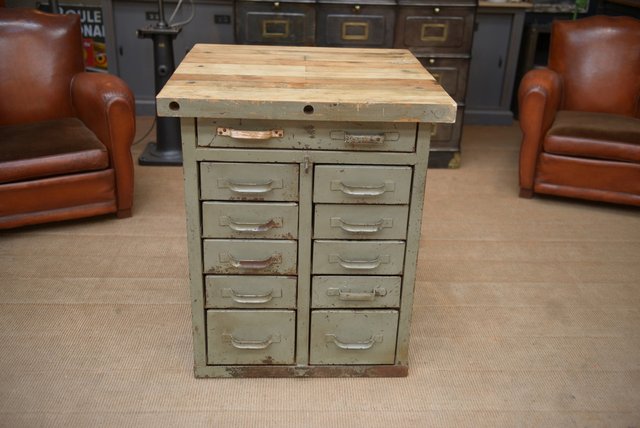 Military Metal Drawer Unit, 1950s for sale at Pamono