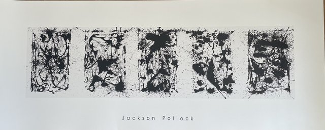 Jackson Pollock, Black and White Polyptych, Silk-Screen for sale at Pamono