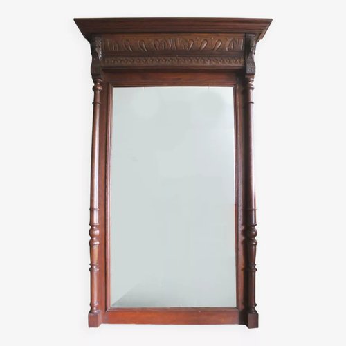 Renaissance Style Oak Mirror, 20th Century for sale at Pamono