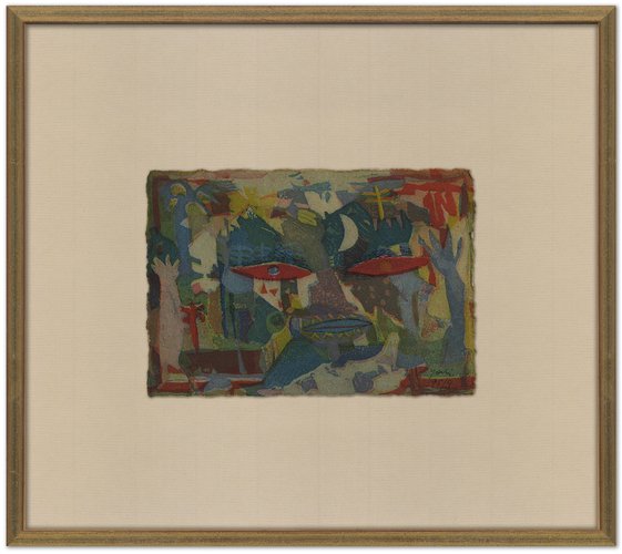 Yoshi Takahashi, Composition, 1988, Lithograph for sale at Pamono